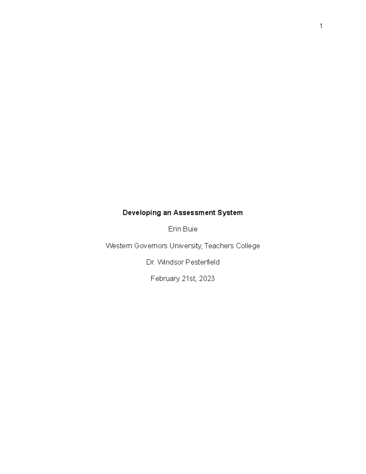Developing an Assessment System for Special Education Students in ...