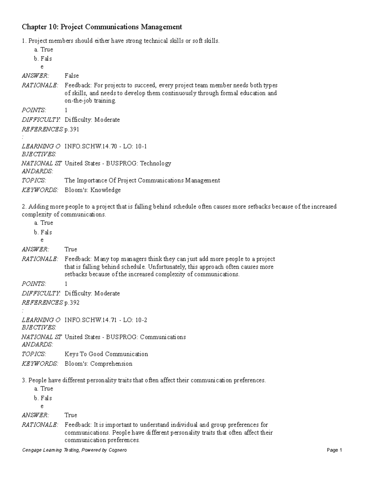 Chapter 10: Effective Project Communications Management Strategies ...