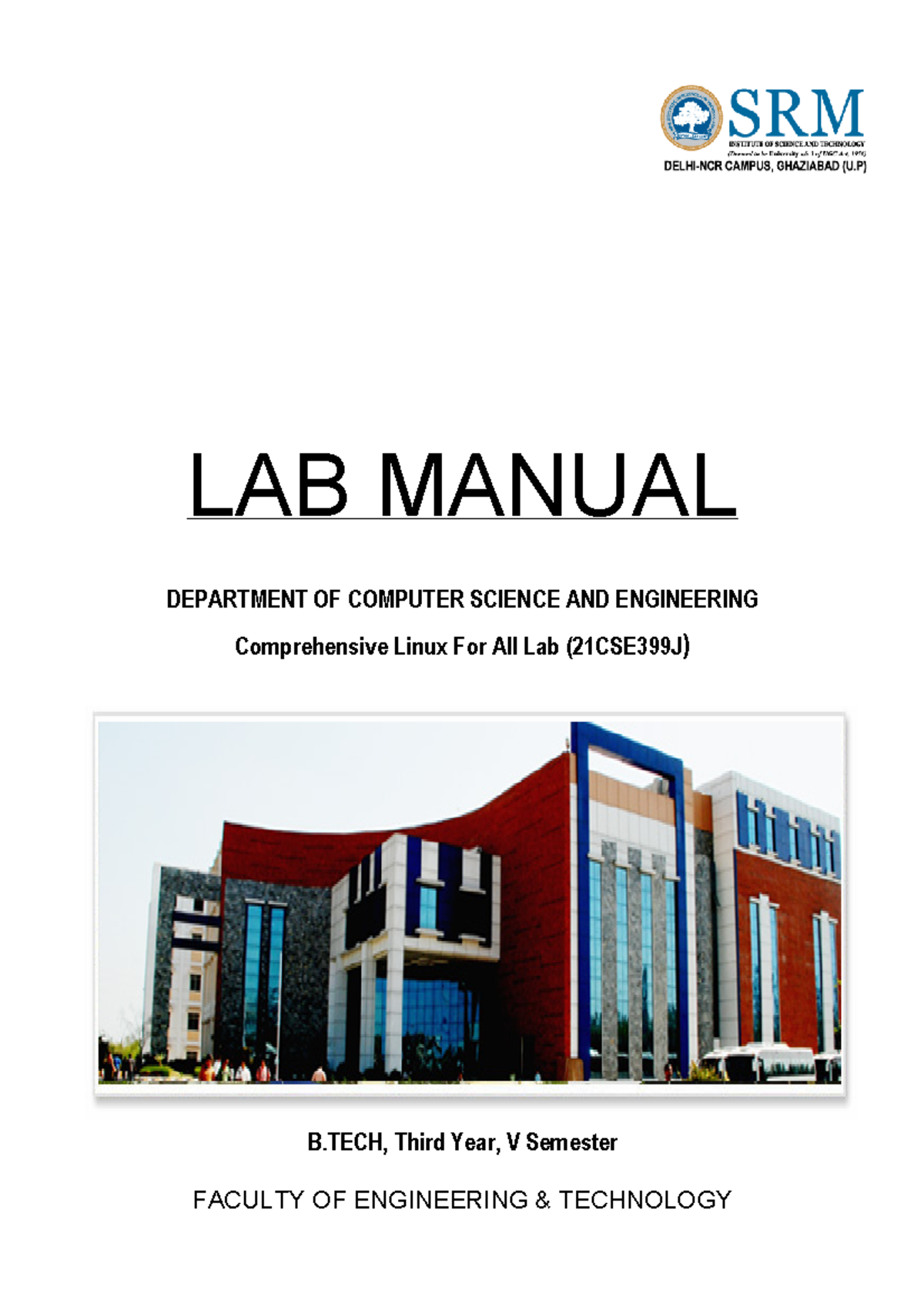 Comprehensive Linux Lab Manual for 21CSE399J: Ubuntu Installation & Management - Studocu