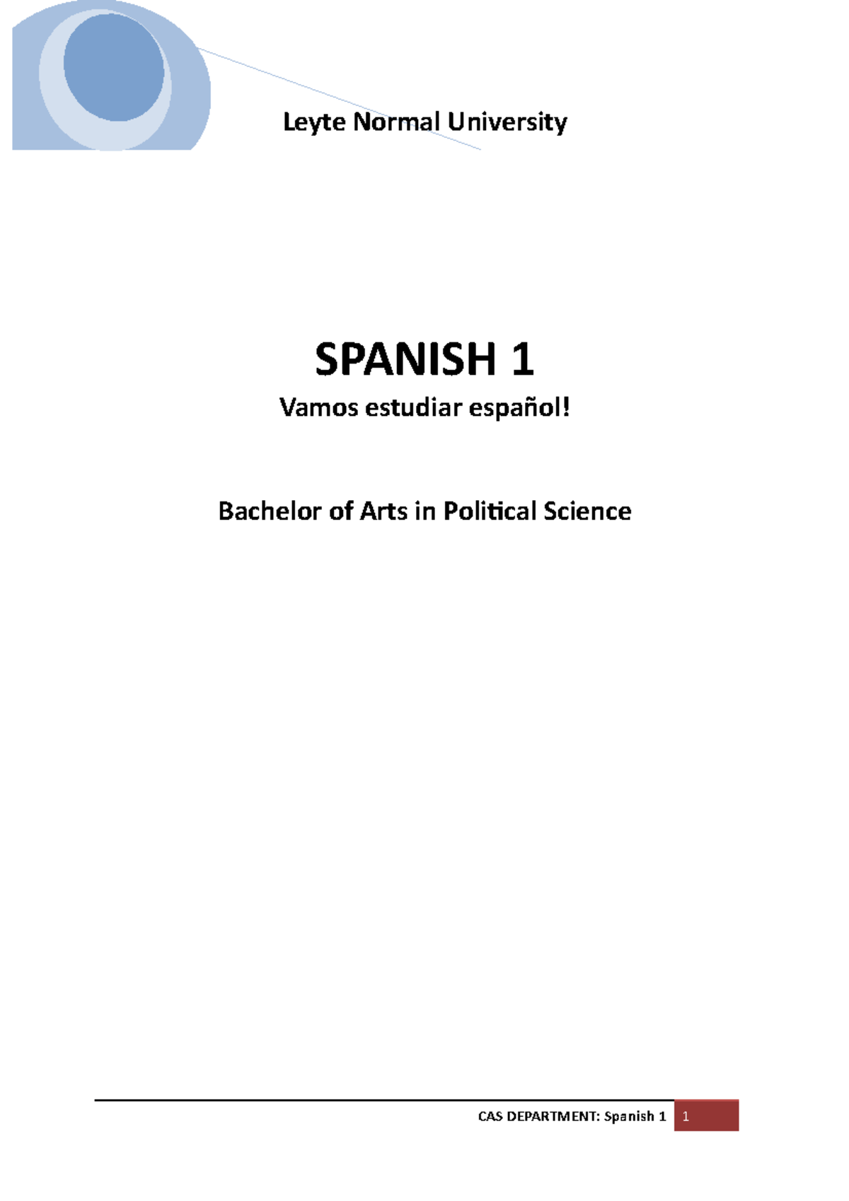 Basic Spanish 1 Review with Exercises for Beginners - Studocu