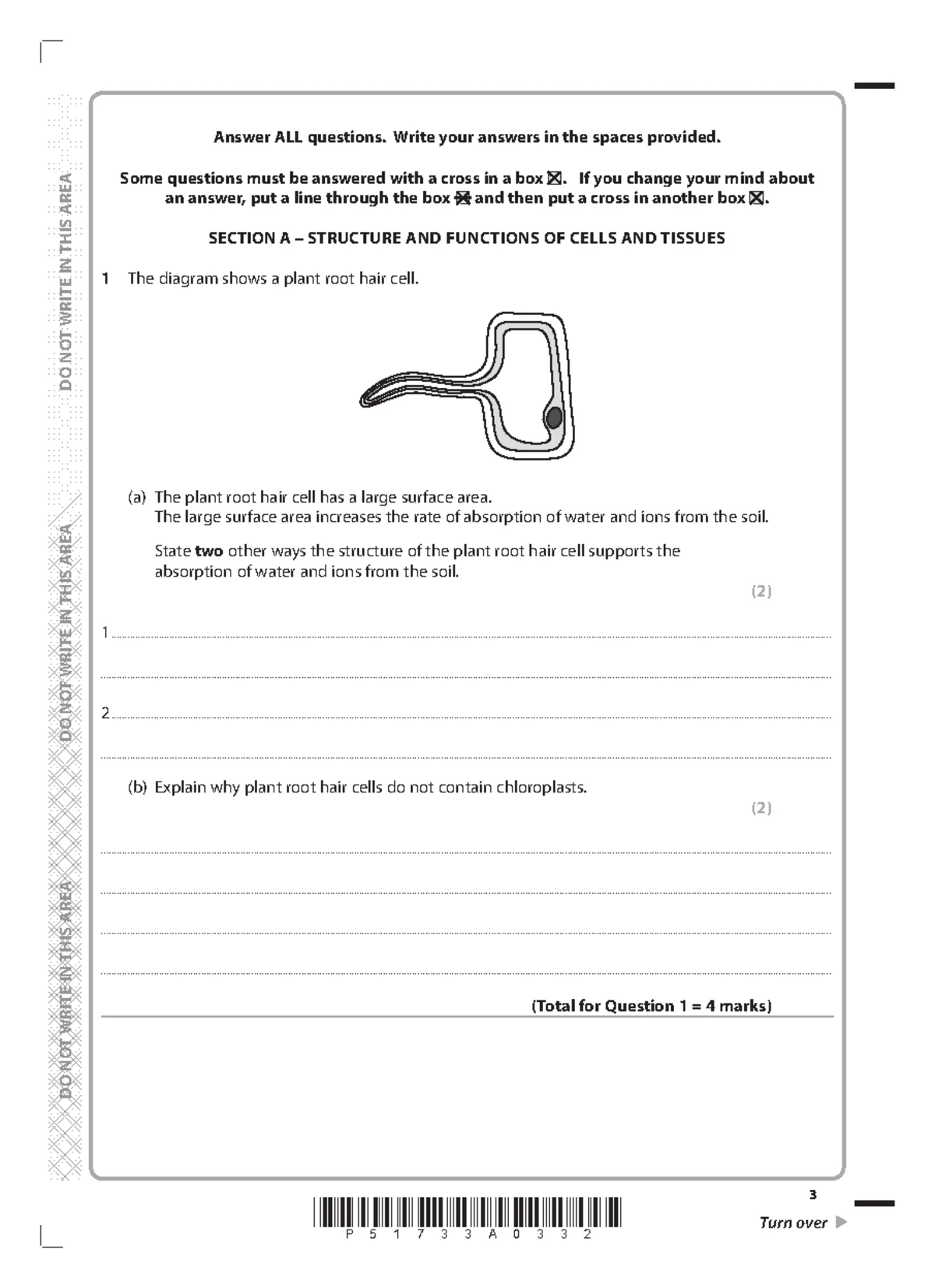 Unit 1 Biology Exam Paper 31617H/1B - May 21, 2024 - Studocu