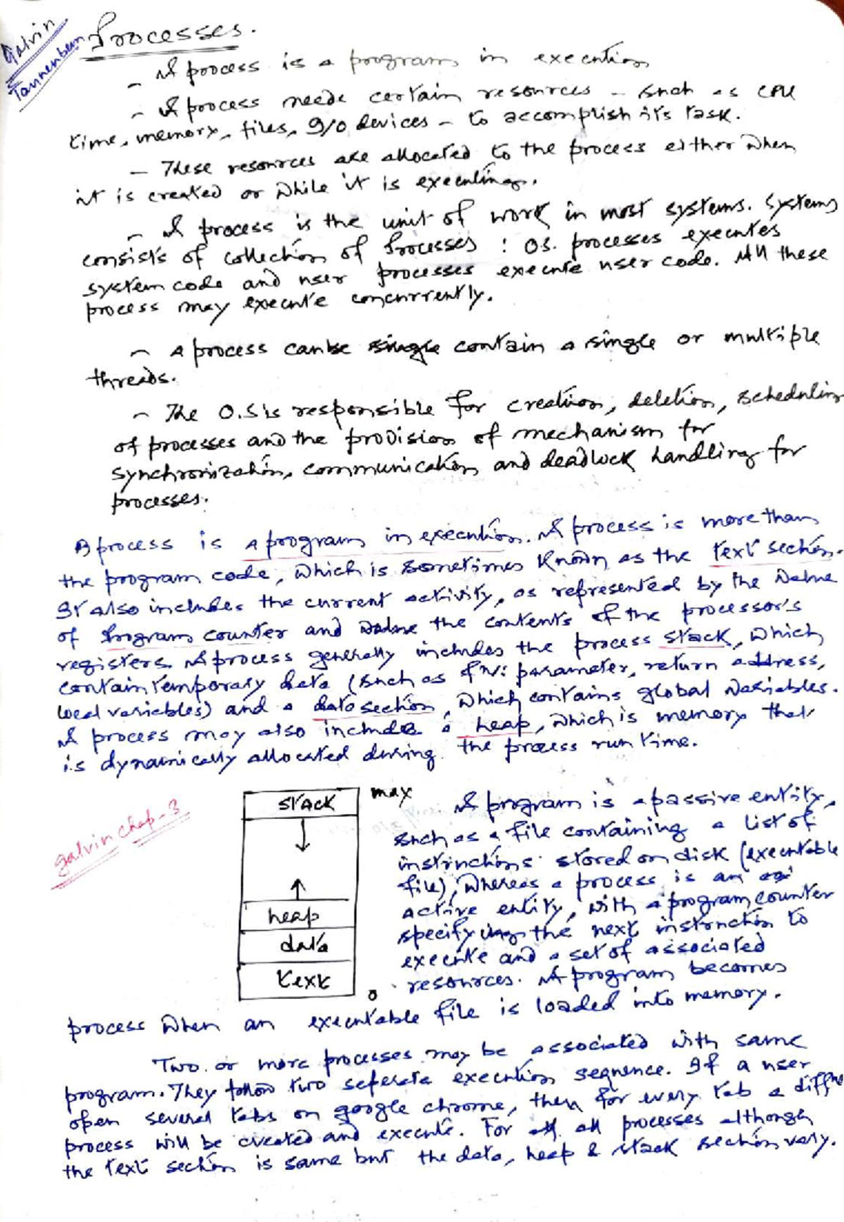 Process and Scheduling Overview for PSTL 970 Final Exam - Studocu