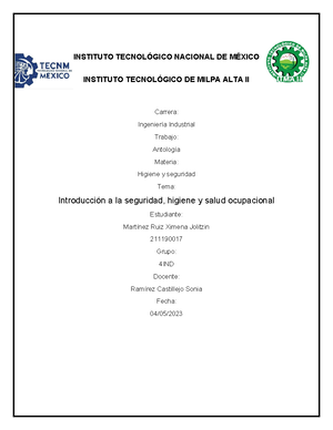 NOM 005 STPS 2017 - resumen de nom 005 - DOF: 22/06/ PROYECTO de Norma Oficial Mexicana - Studocu