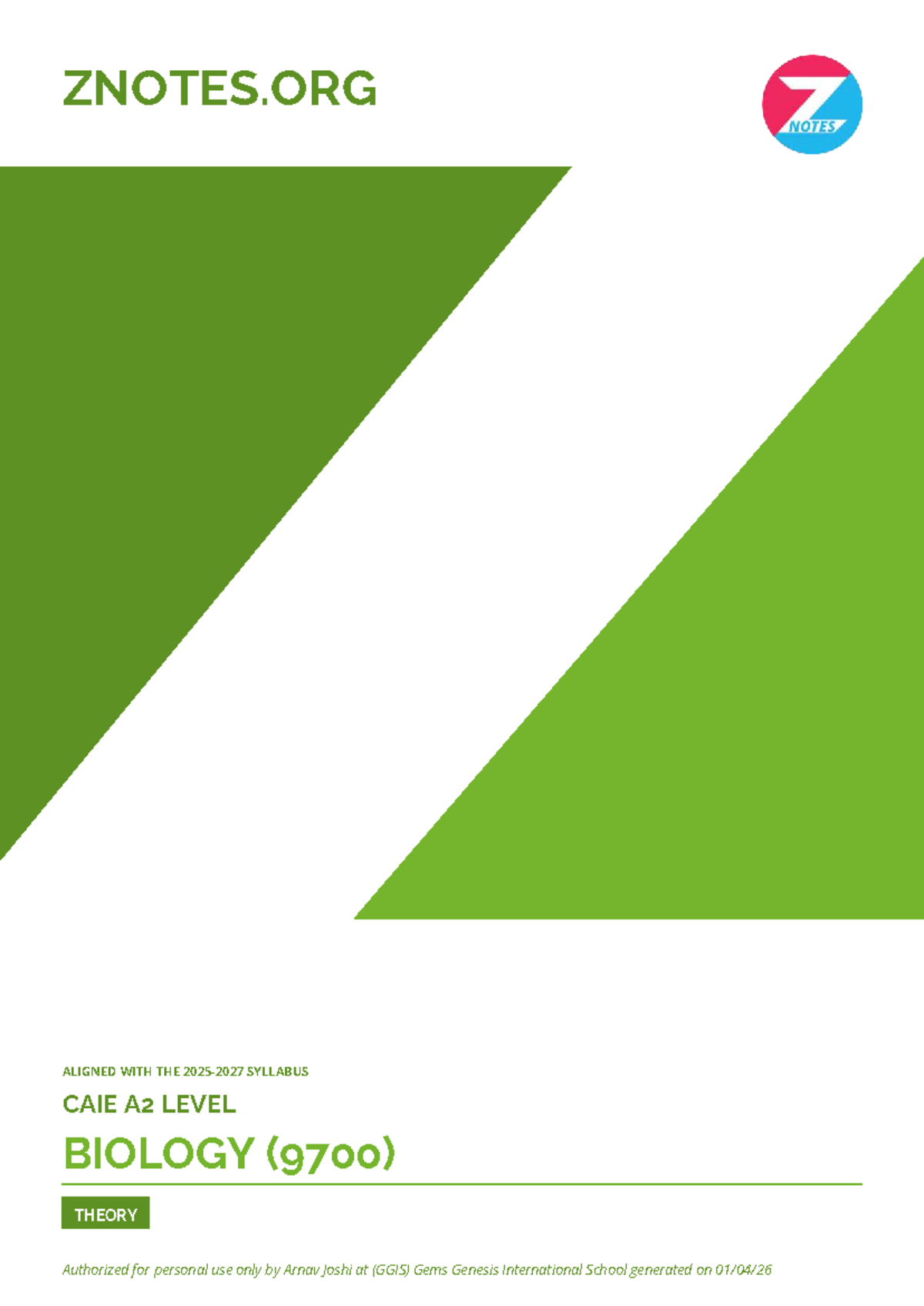 CAIE A2 Level Biology: Energy, Respiration, and Homeostasis Notes - Studocu