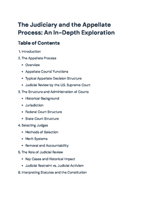 Understanding the U.S. Judicial Process: Key Components and Landmark ...
