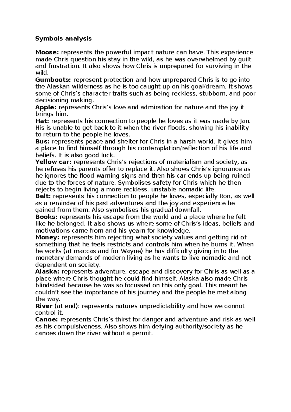 Symbols analysis - Symbols analysis Moose: represents the powerful ...