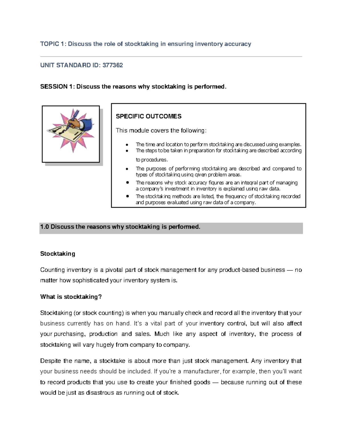 The Importance of Stocktaking in Ensuring Inventory Accuracy (377362 ...