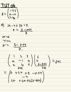 Tut07 2025 - Tutorial 07 worksheet. - MAM2083F/2085F Vector Calculus for Engineers 2025 Tutorial ...