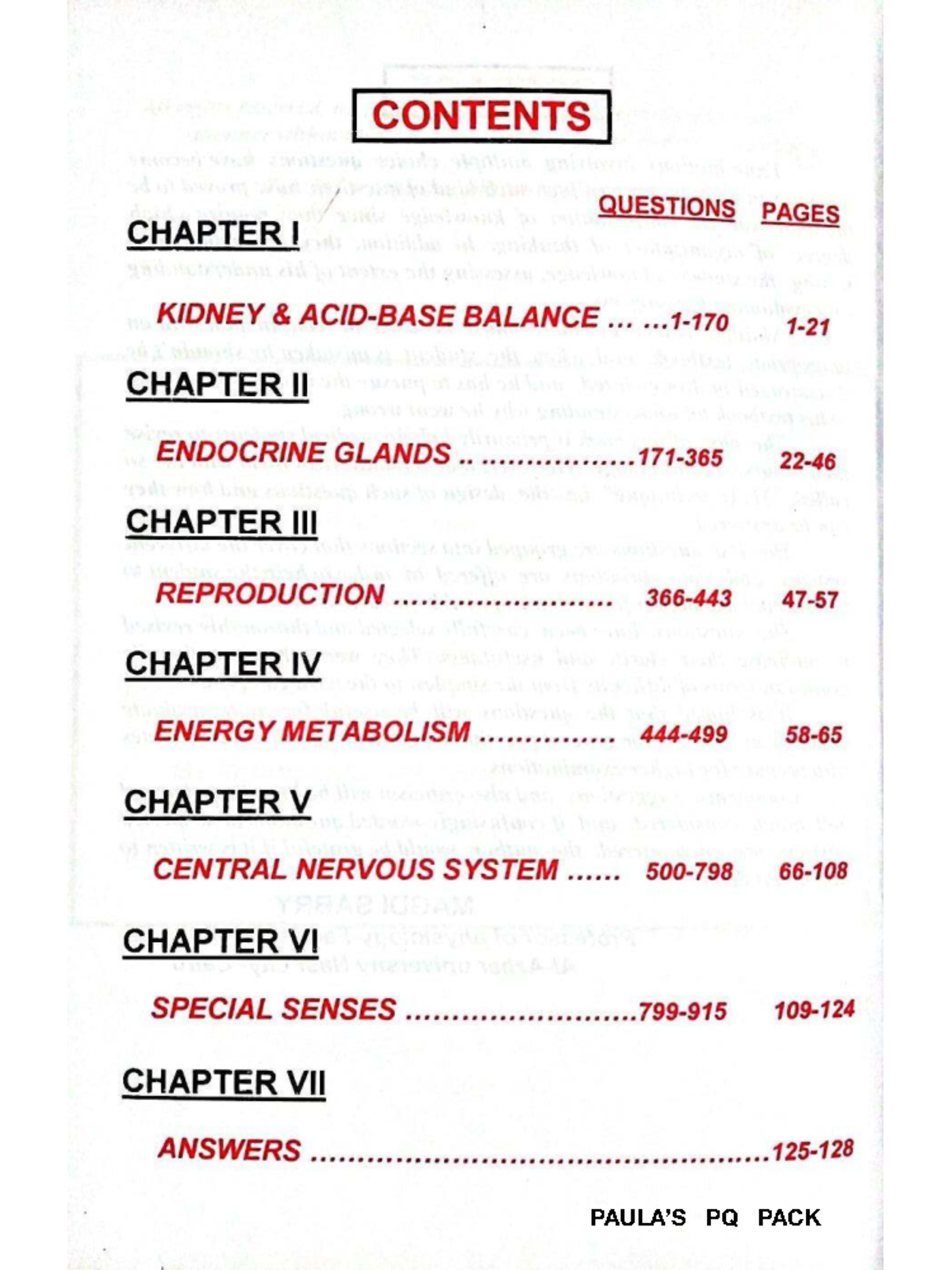 Paula’S PQ PACK 4 - Mcq on physiology to help you practice and recall ...