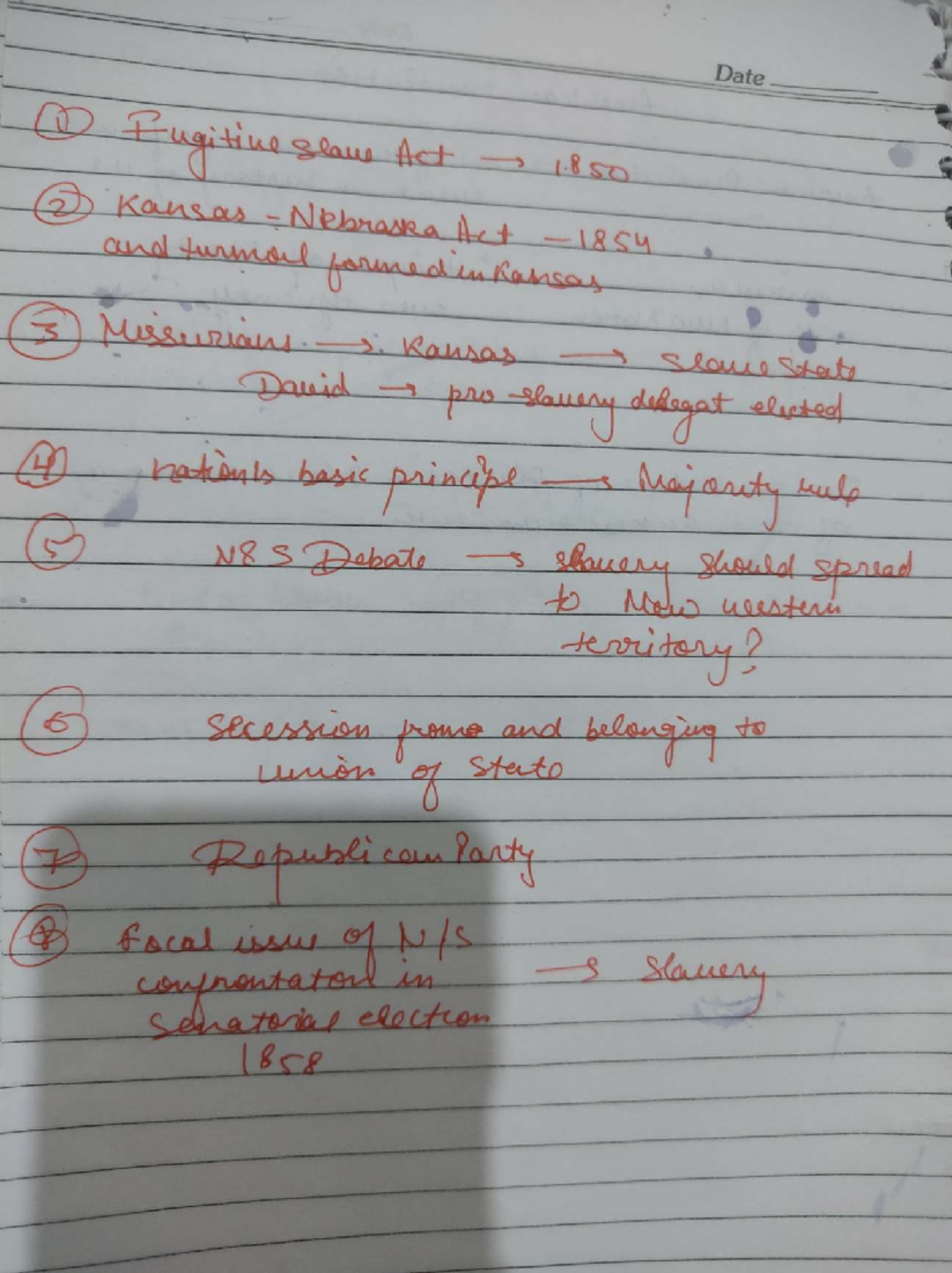 Civil War Overview: The Kansas-Nebraska Act & Slavery Issues - Studocu