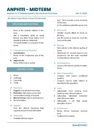 Bio Anatomy - Skeletal System Module - Lesson 8 Skeletal System ...