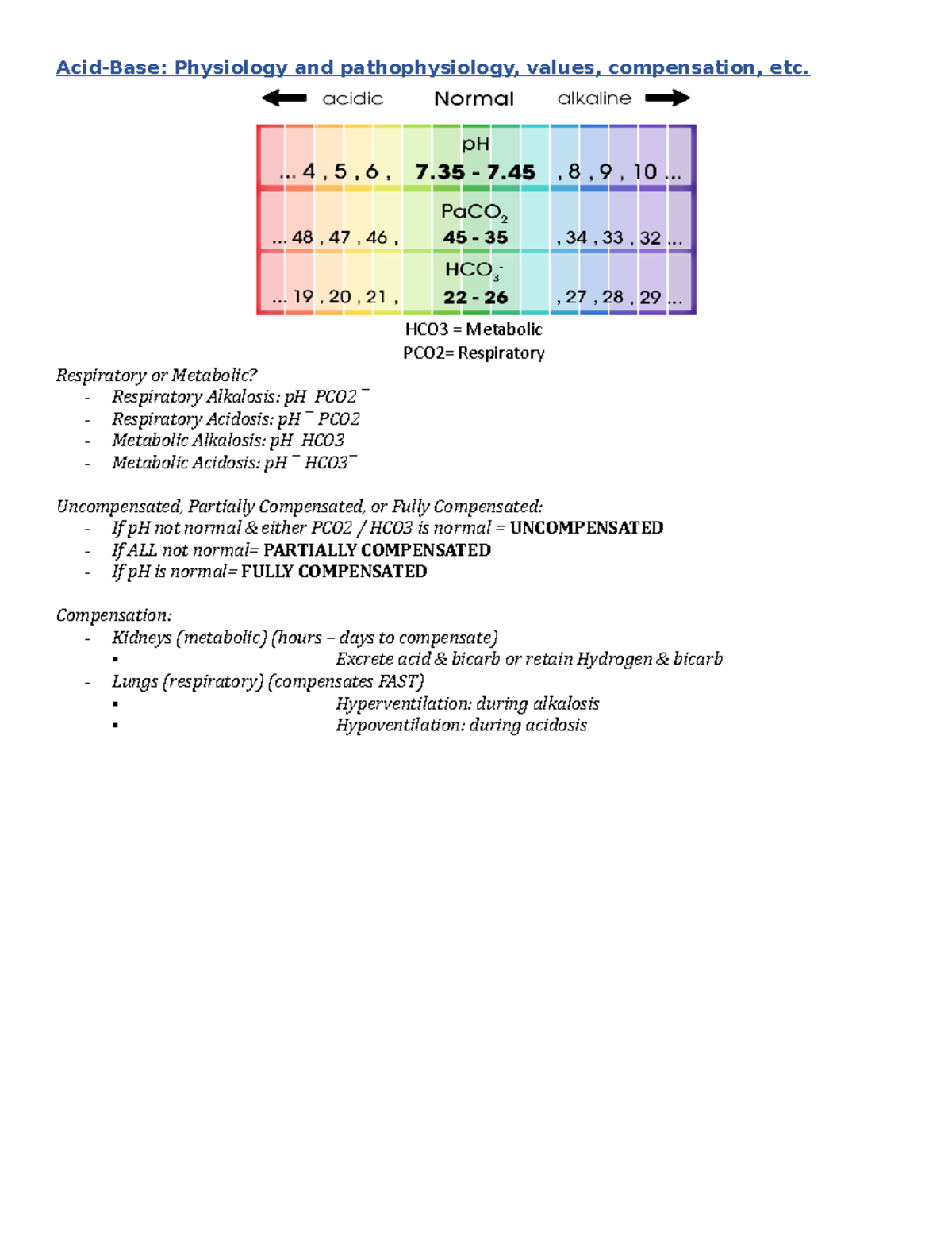Final Exam Study Guide: Key Concepts in Pathophysiology - Studocu