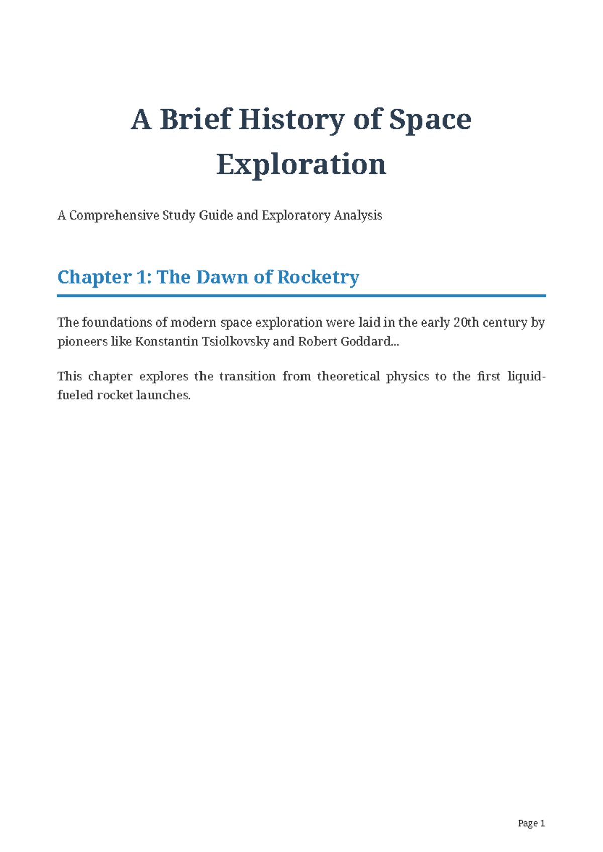 A Comprehensive Study Guide on Space Exploration: Chapter Insights ...
