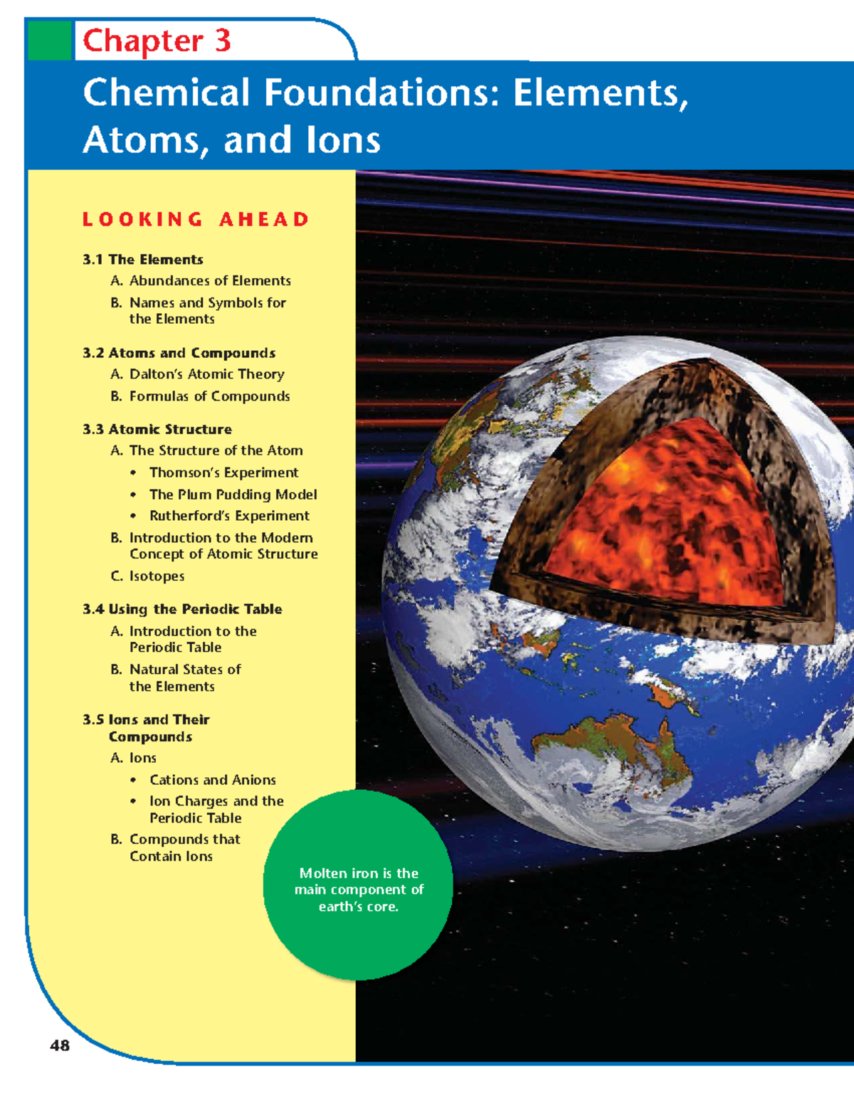 CH 03 Chemical Foundations - Elements, Atoms, and Ions - 48 Chapter 3 ...