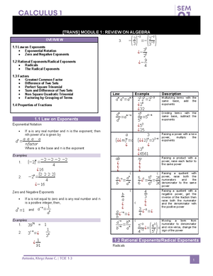 Bas Cal (1st long exam reviewer) - BasCal – Long Exam 1 Reviewer ...