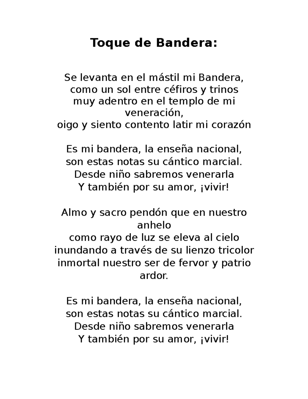 Toque de Bandera - Actividades y Reflexiones sobre la Enseña Nacional ...