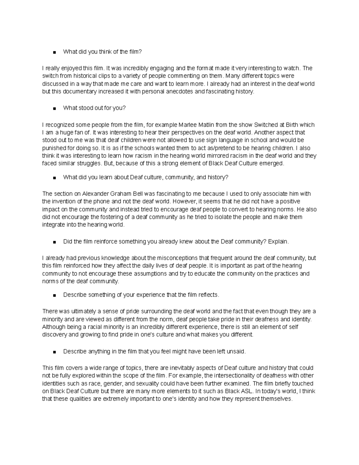 Through Deaf Eyes: Reflective Questions and Insights on Deaf Culture ...