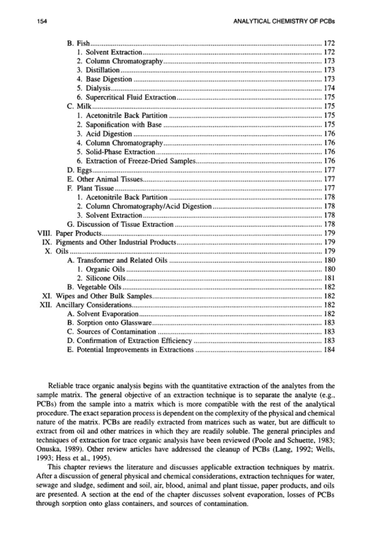 Analytical chemistry of pcbs 57 - 154 ANALYTICAL CHEMISTRY OF PCBs B ...