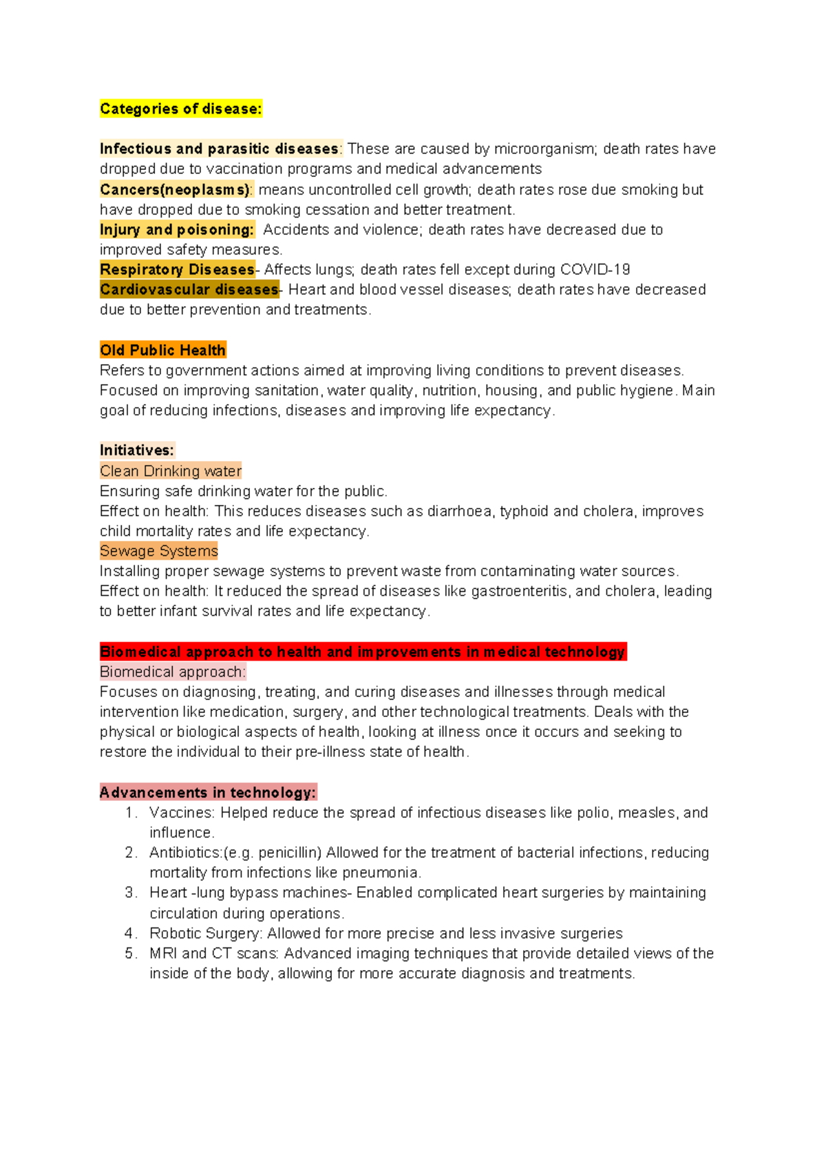 Health SAC Document - Understanding Disease Categories and Health ...