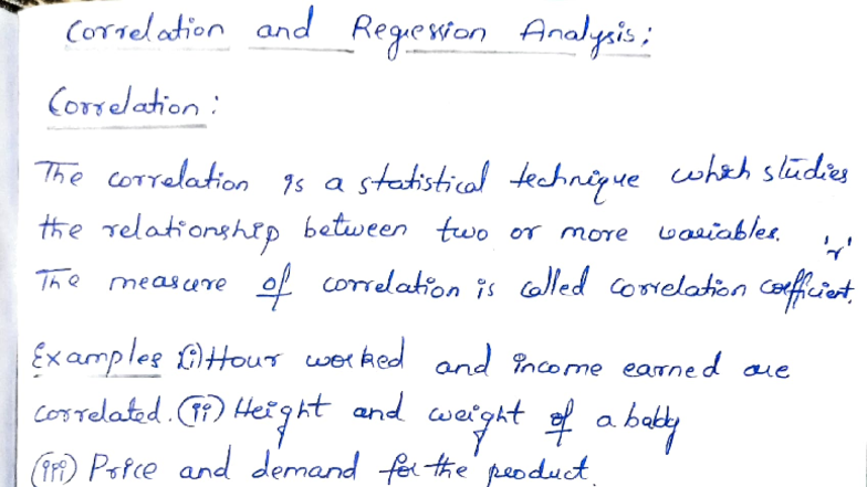 Correlations - Reference Notes: Analyzing Relationships Between ...