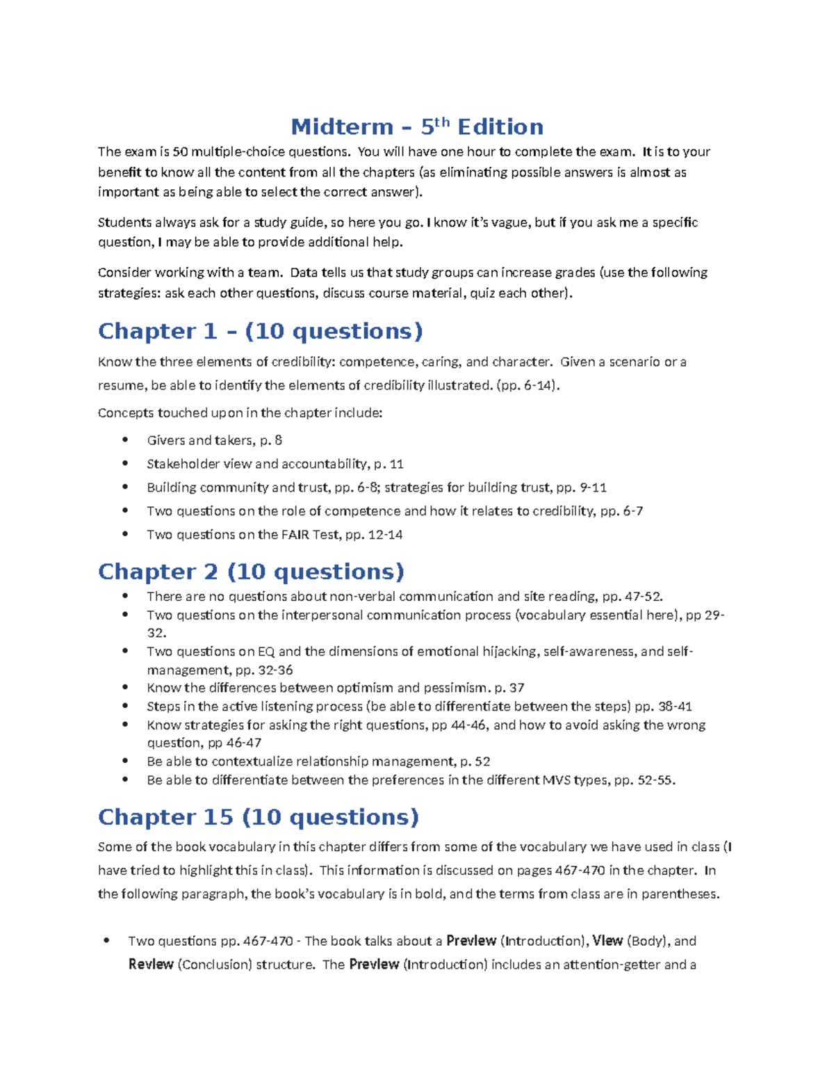 Midterm Study Guide (5th Ed): Key Concepts & Strategies - Studocu