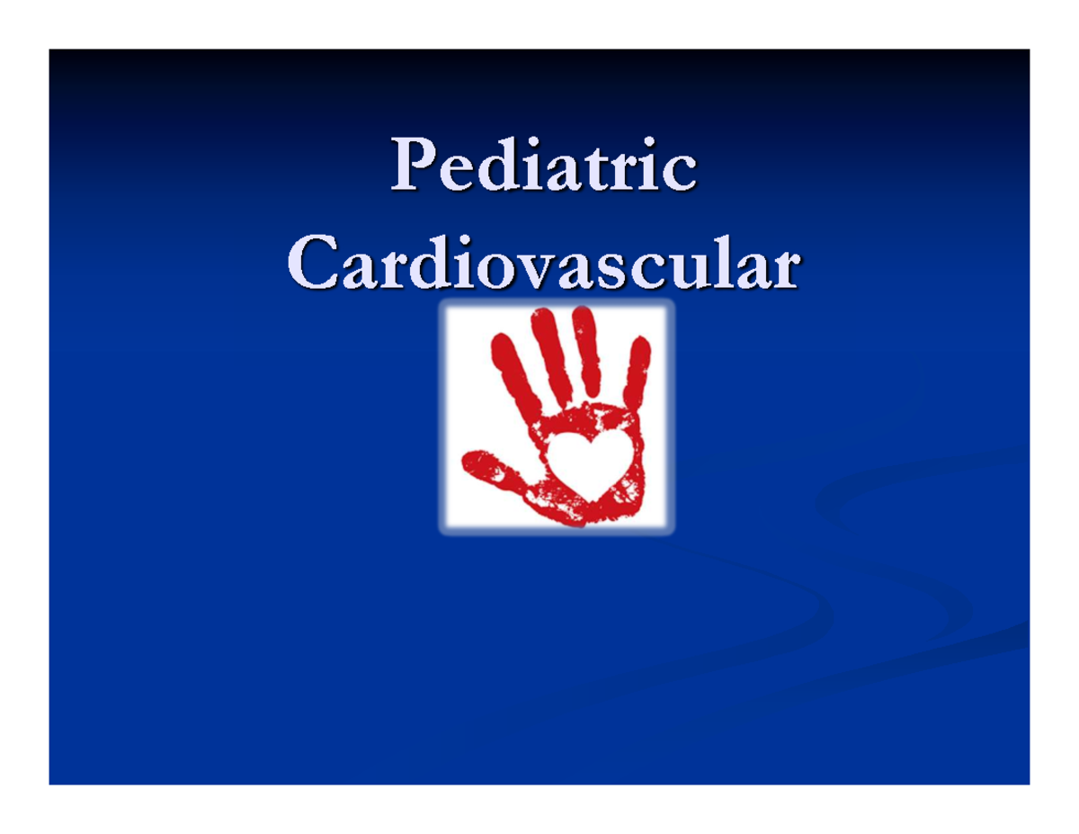 PEDS 101: Pediatric Cardiovascular Anatomy & Fetal Circulation Overview ...