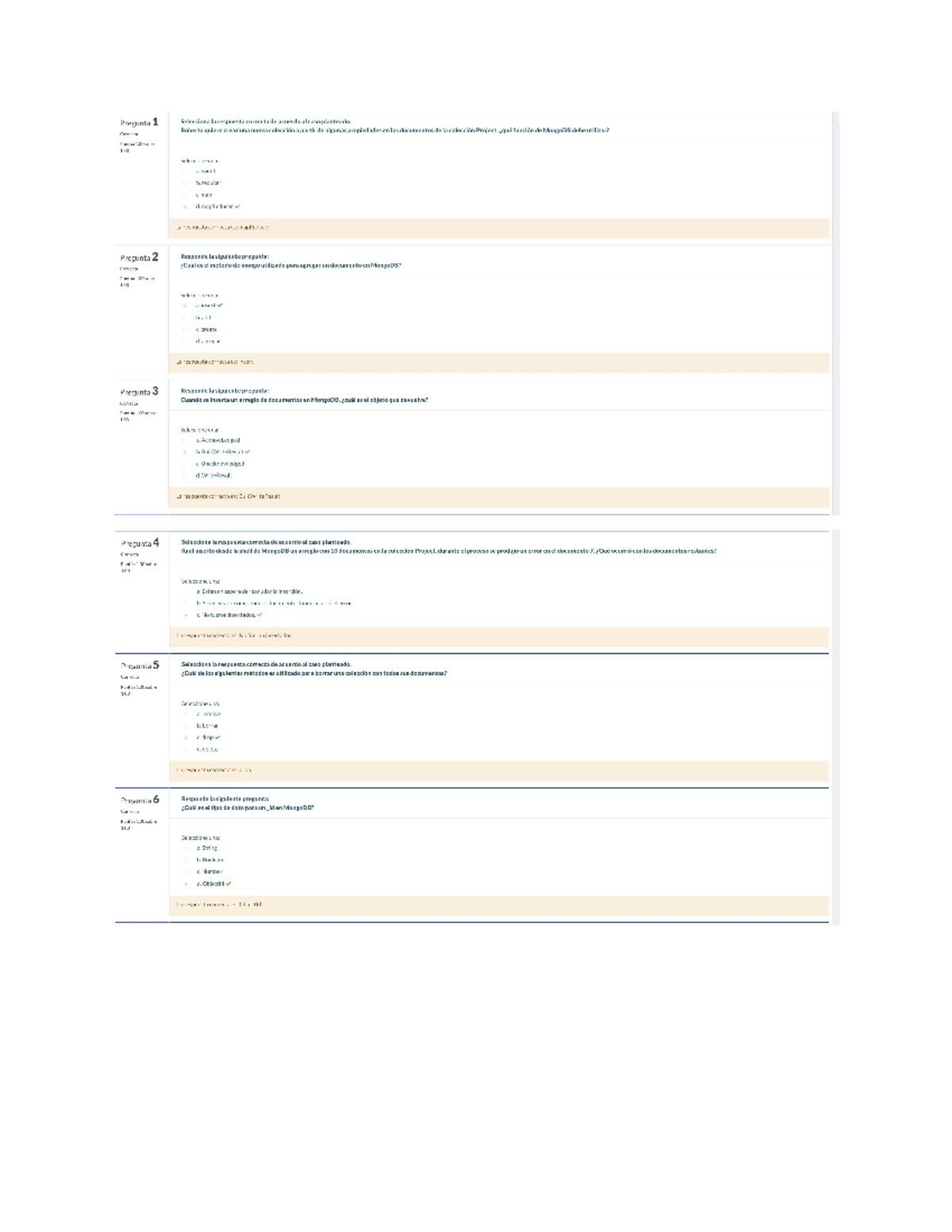 Reto2 - Ejercicio Obligatorio de MongoDB: Preguntas y Respuestas - Studocu