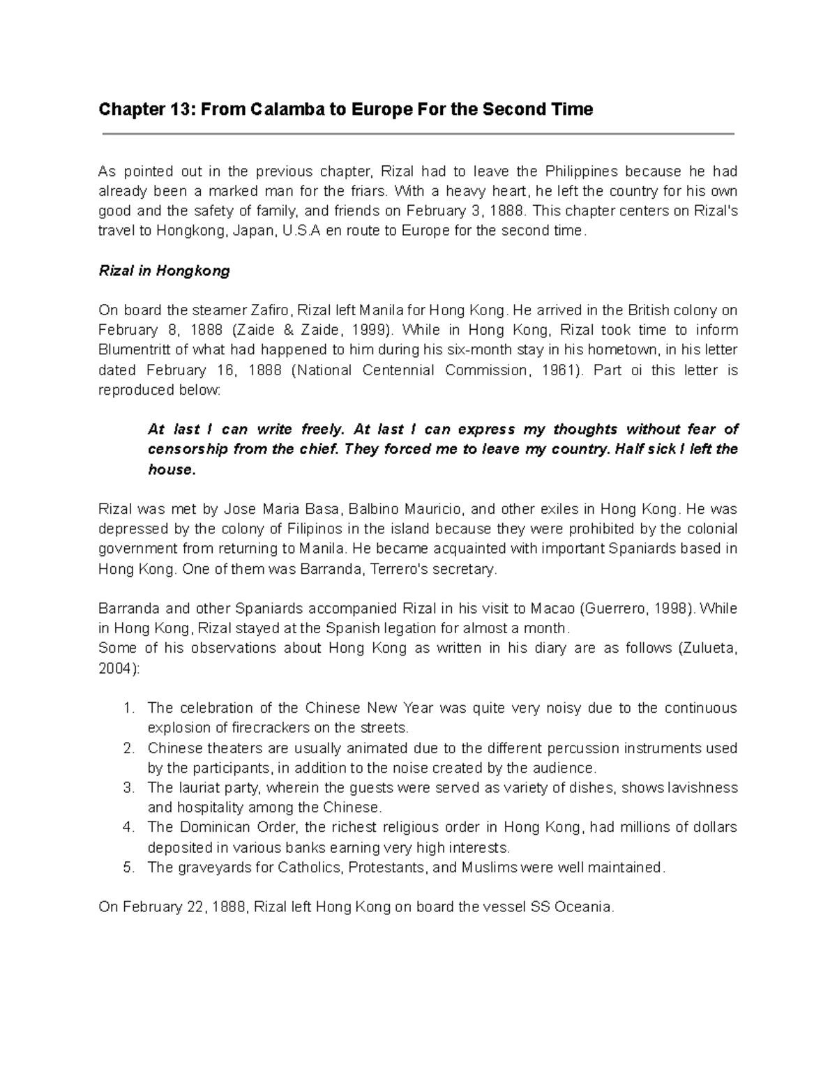 Rizals-Romances - Rizal's Romances SEGUNDA KATIGBAK: RIZAL'S FIRST LOVE ...