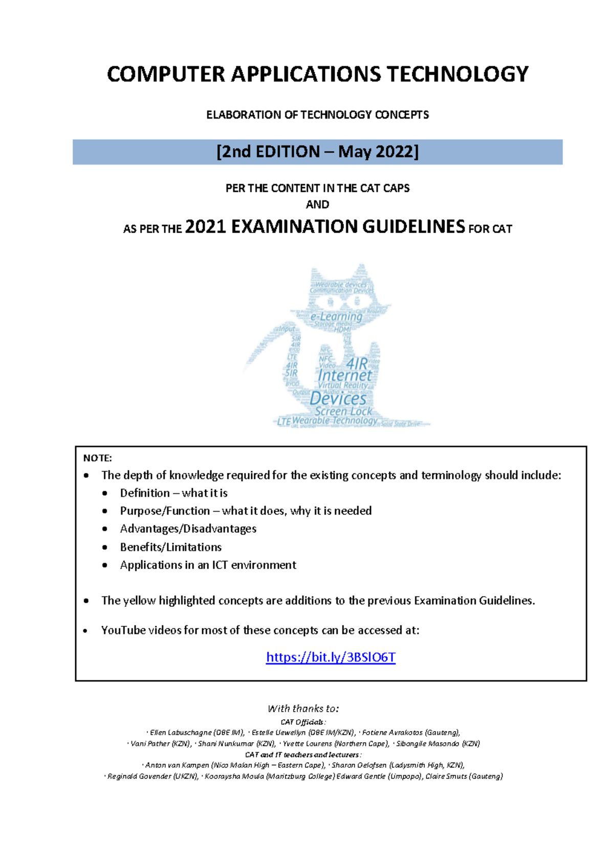 CAT Technology Terms Overview per 2021 Exam Guidelines - Final Edition ...