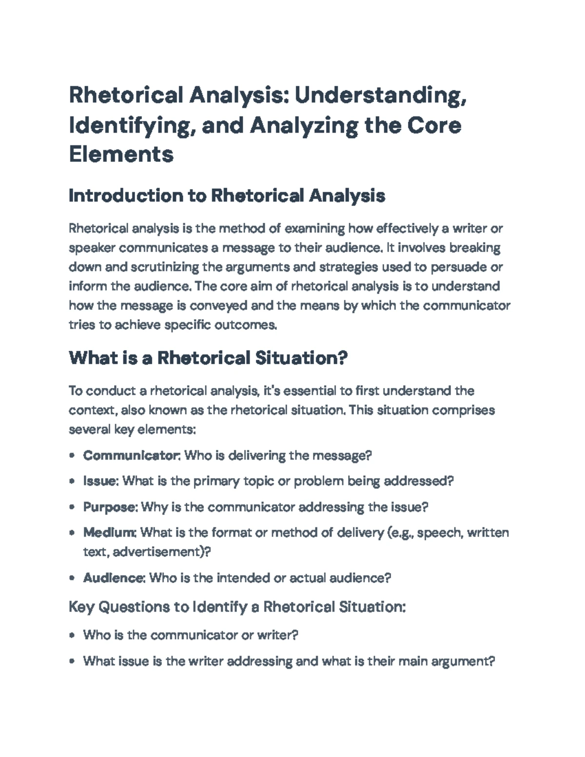 Rhetorical Analysis: Exploring Ethos, Pathos, Logos, and Kairos ...