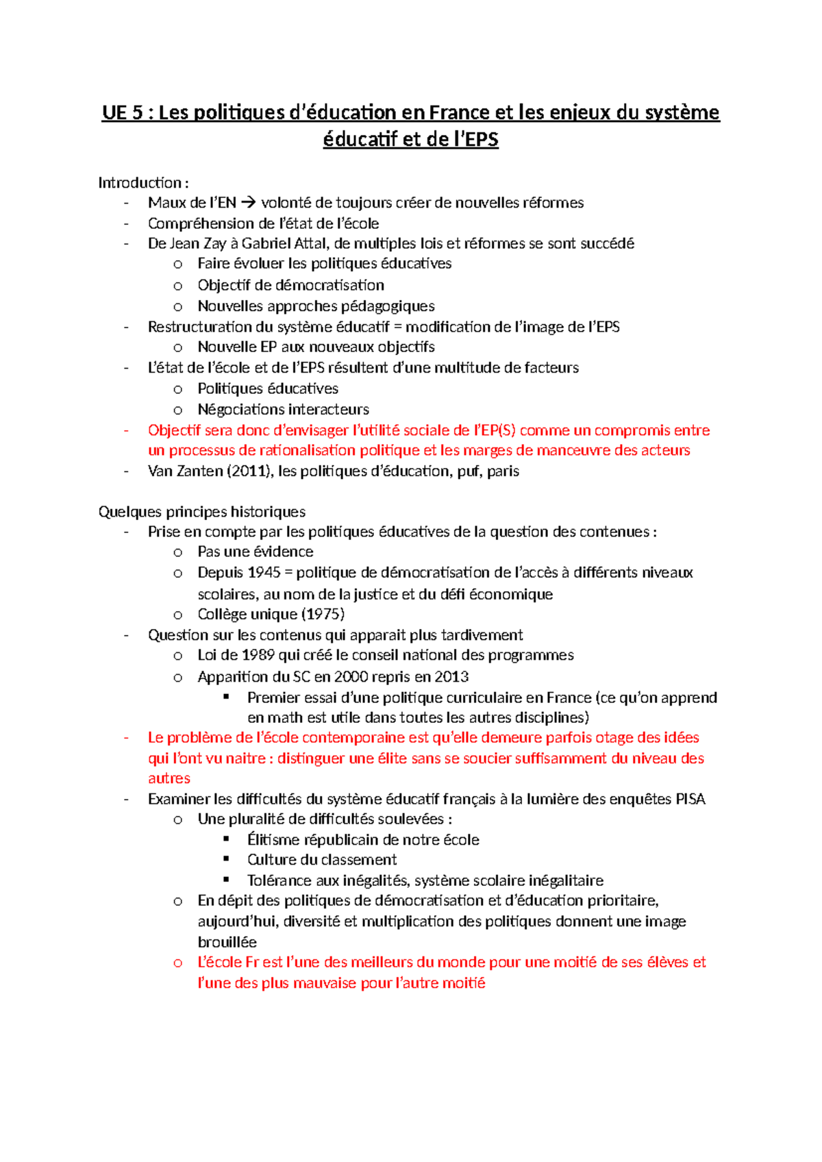 CM2 : Politiques d'Éducation en France et Enjeux du Système Éducatif ...
