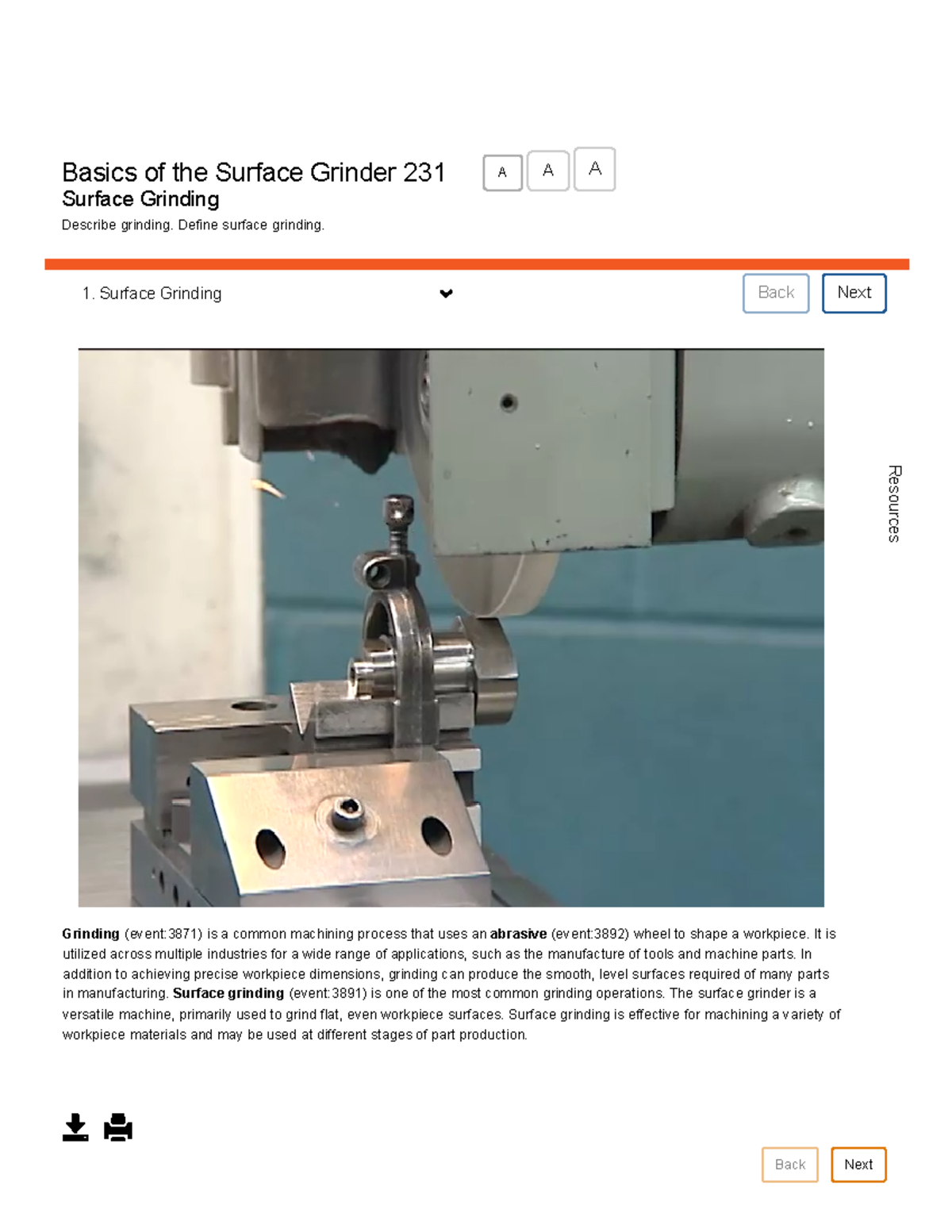 Basics of Surface Grinding Techniques - 231 Study Guide - Studocu