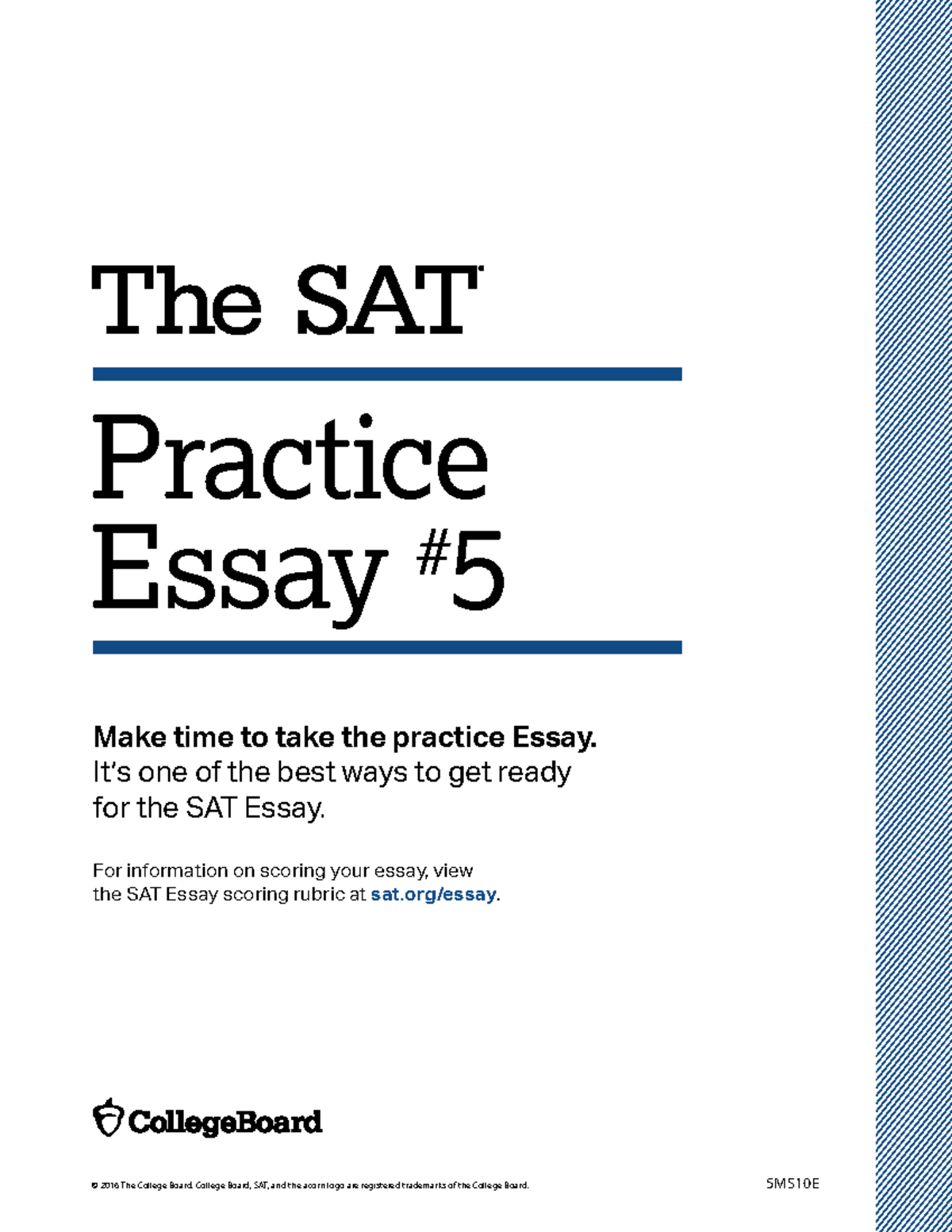 Sat practice test 5 essay 1 - © 2016 The College Board. College Board ...
