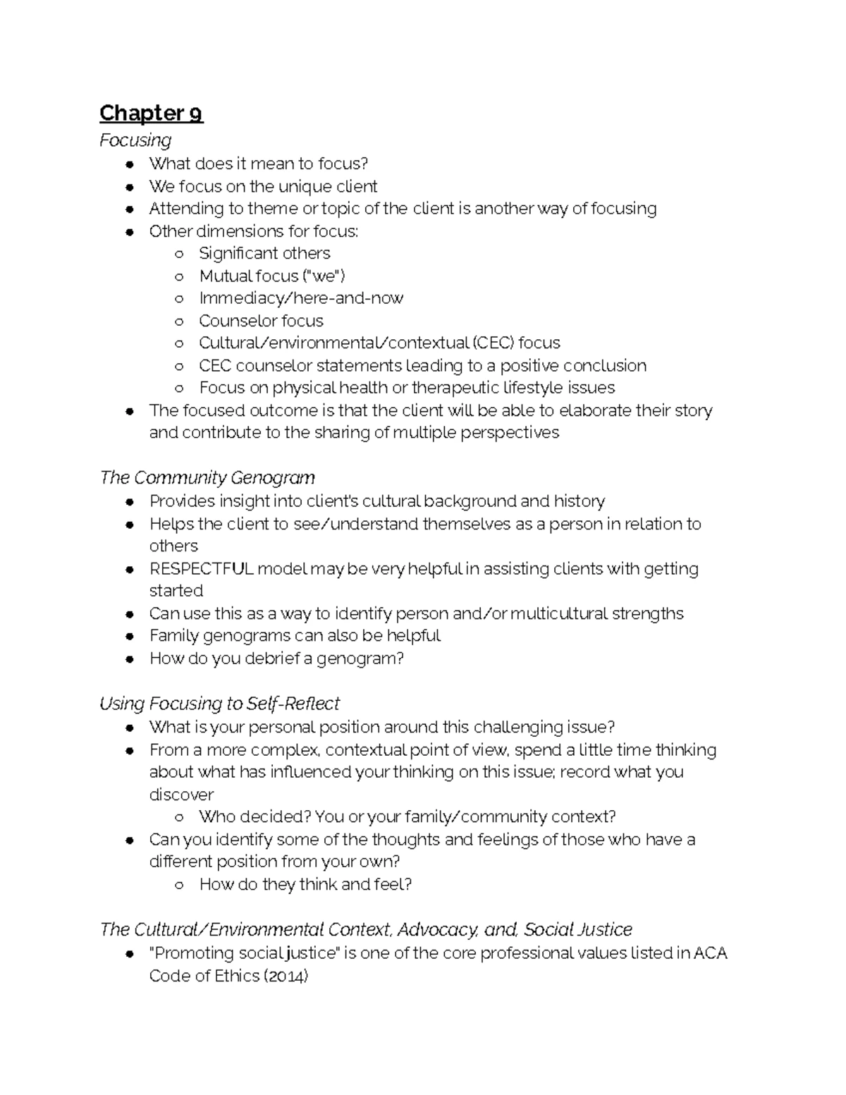 Techniques of Counseling Ch. 7 - Chapter 7 Reflection of Feelings A ...