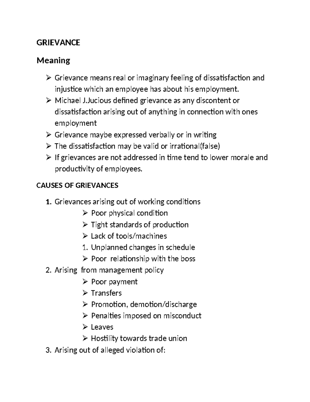 Employee Grievances: Understanding Causes and Management Strategies ...