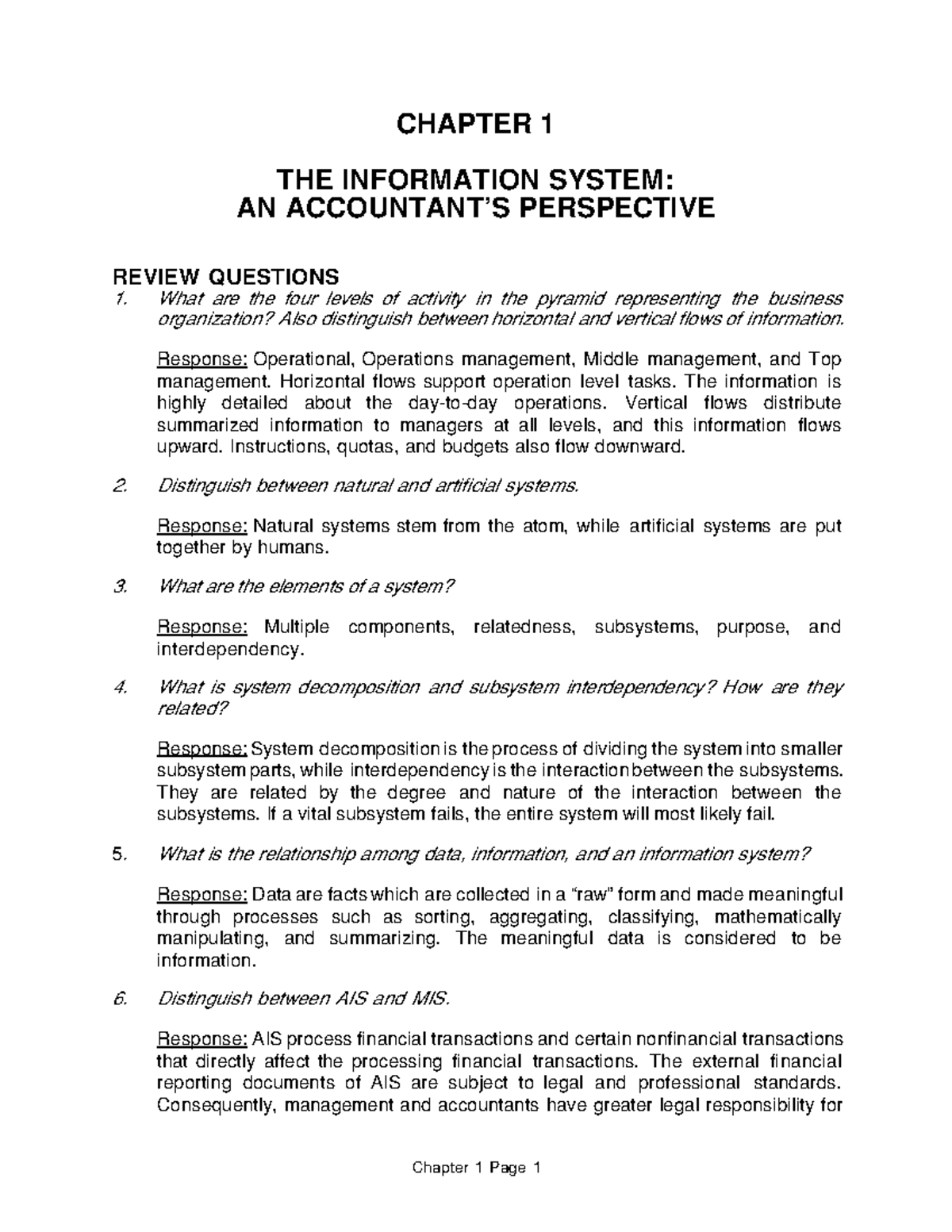 Title: ACC 101 Final Exam Notes: The Information System in Accounting ...