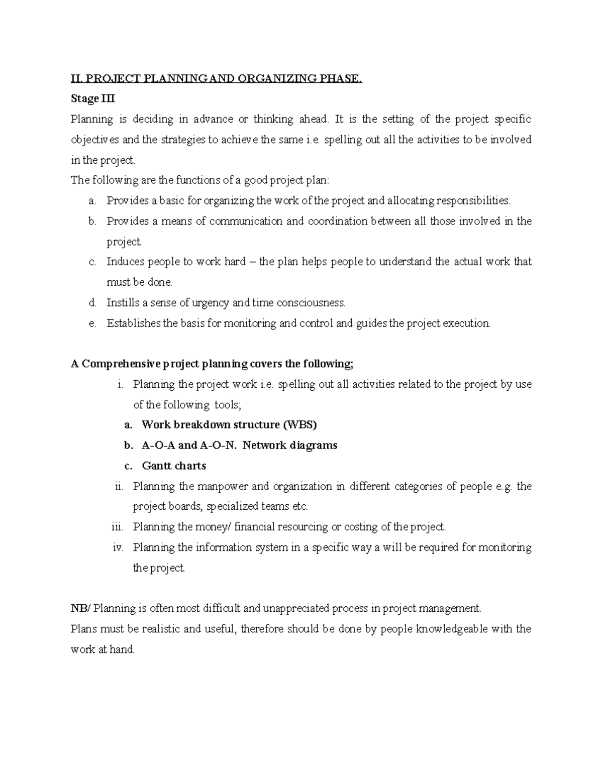 Project Management Phases: Planning, Execution & Control (PM 101) - Studocu