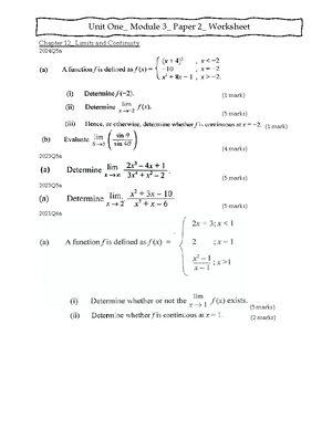 CSEC Math Jan 2024 - Specimen math paper 2 - pure mathematics - Studocu