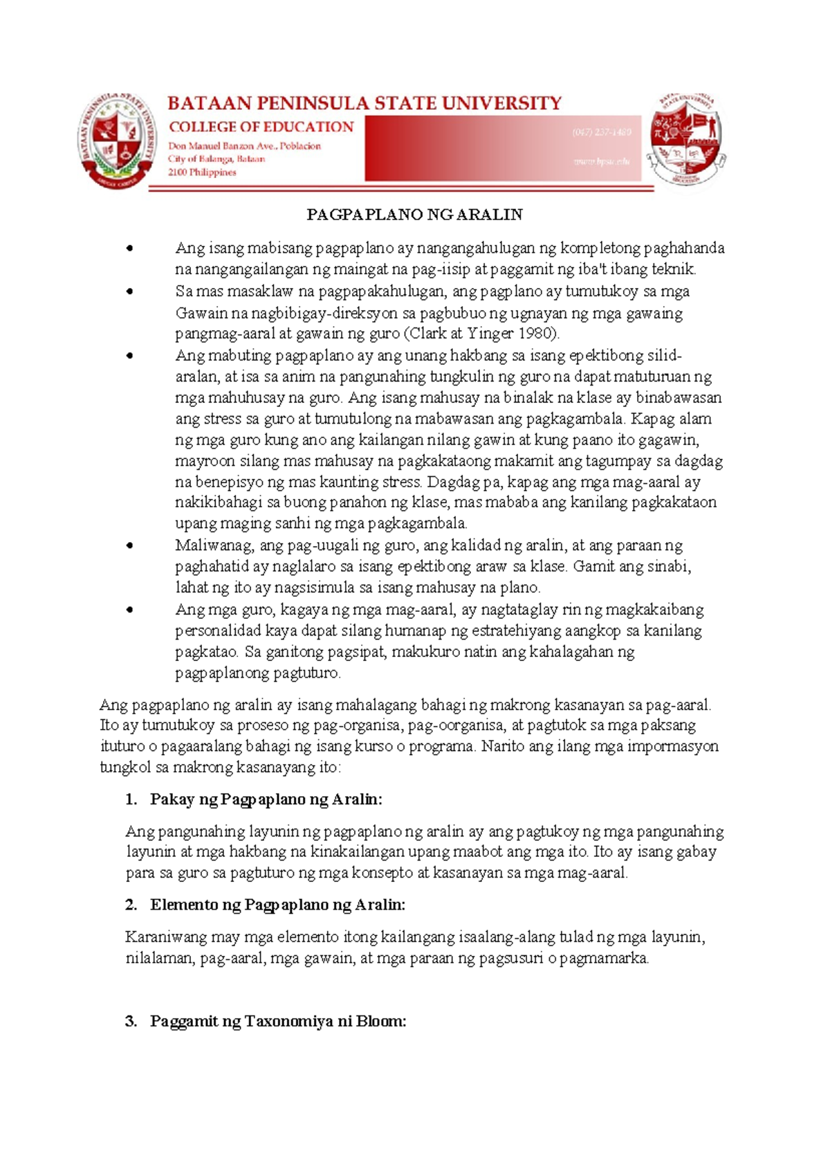 Pagpaplano ng Aralin: Mahahalagang Aspeto at Estratehiya sa Pagtuturo ...