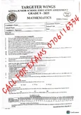 Targeter Wings 004 Grade 9 Maths Exam Paper 2025 - KJSEA 903 - Studocu