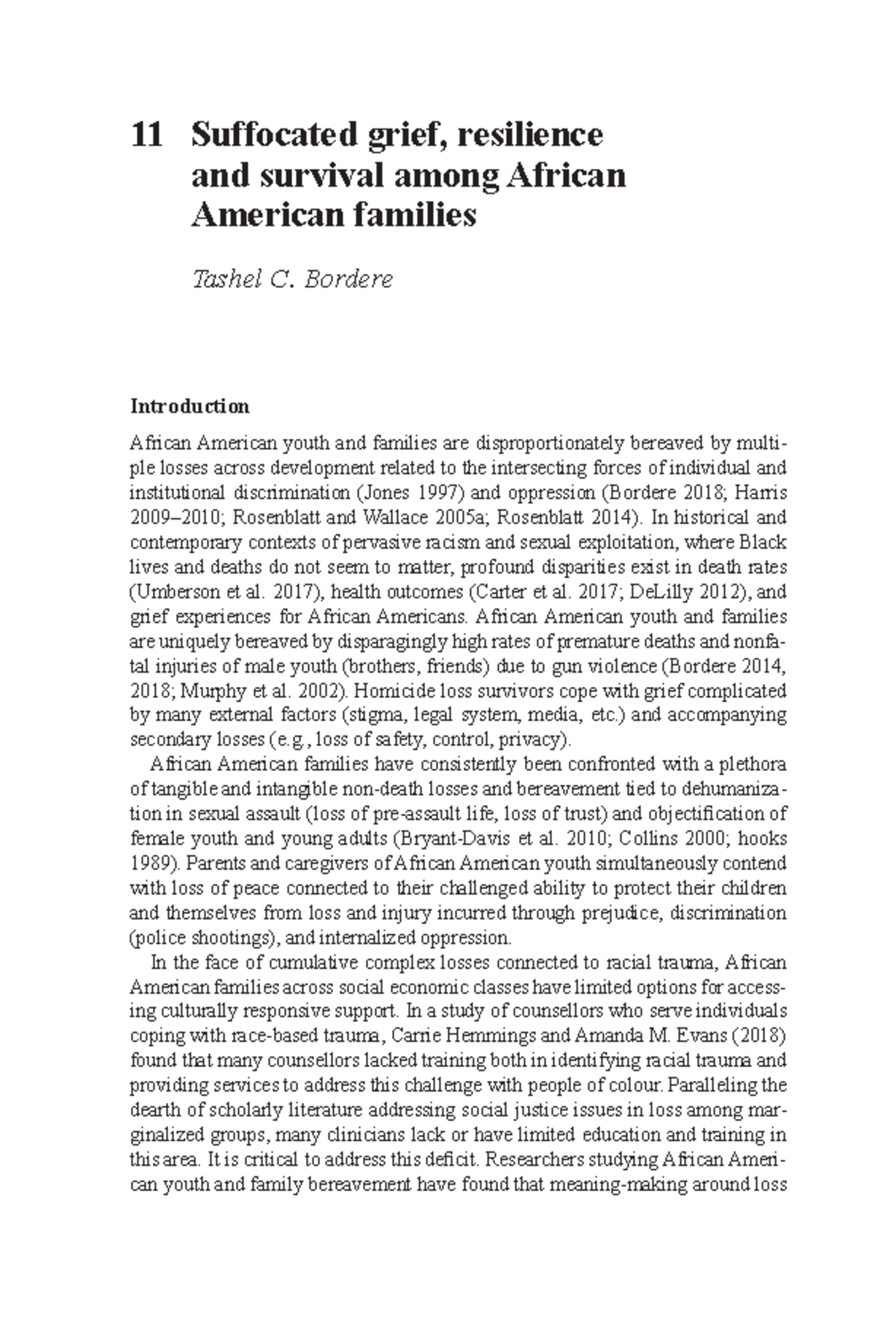 Exploring Race-Based Trauma and Grief Among African American Families ...