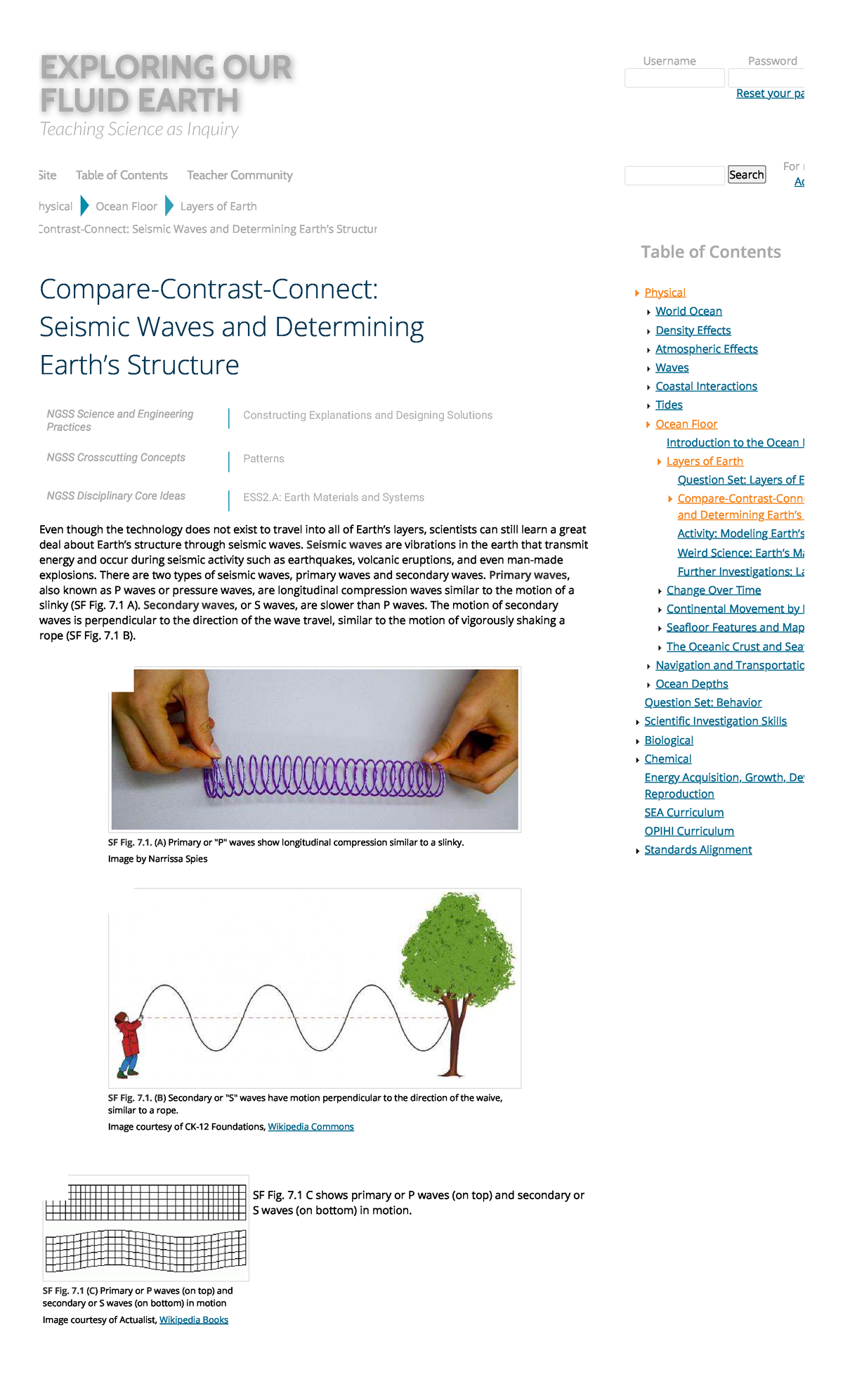 Comparative Analysis of Seismic Waves and Earth's Structure (EDUC 101 ...