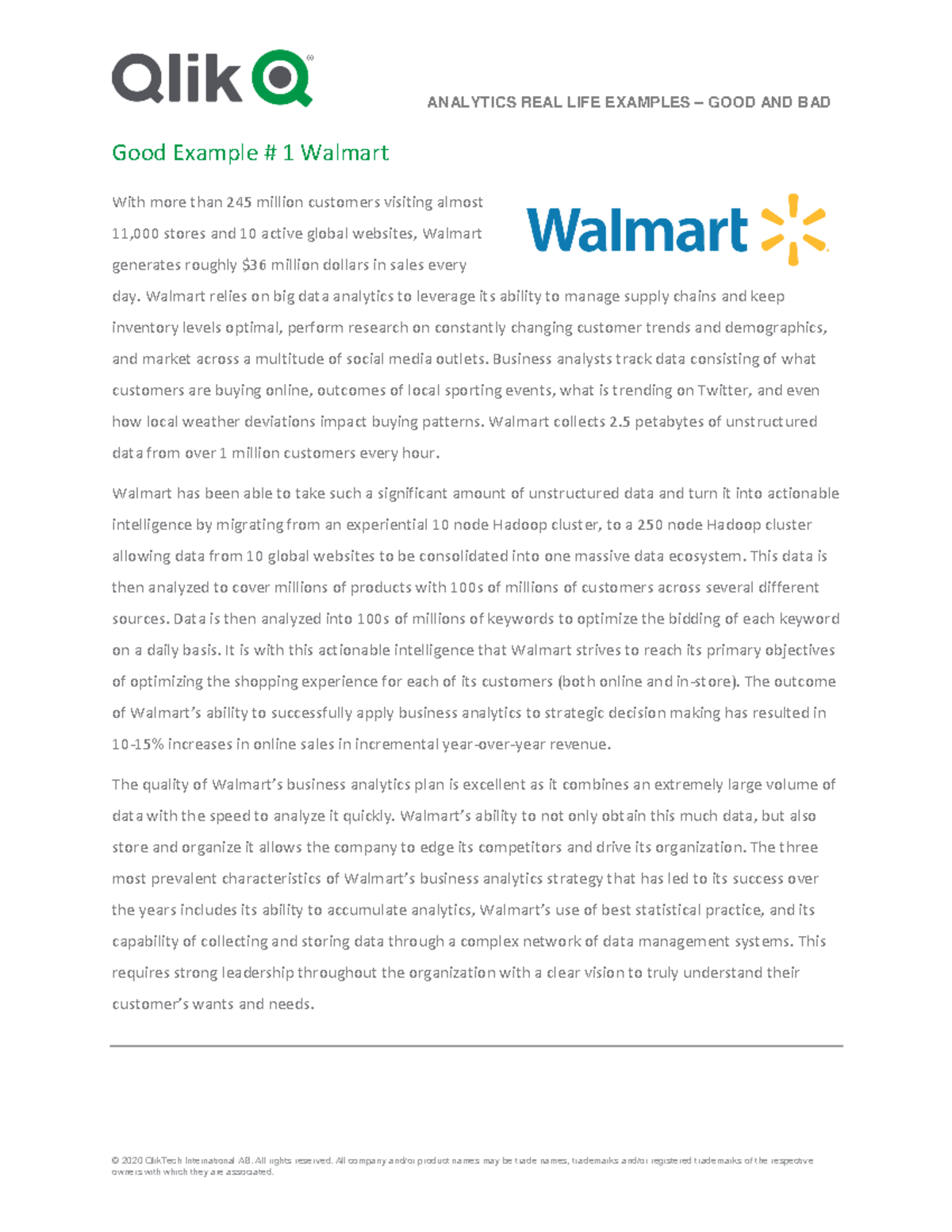Analytics Real Life Examples - ANALYTICS REAL LIFE EXAMPLES – GOOD AND ...