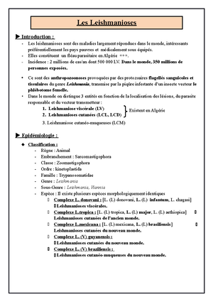 2- Amibes et amibiase - Classification - Rappel : Introduction : Les ...