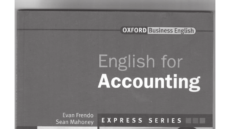 L1 Business English: English for Accounting - Student's Book Overview ...