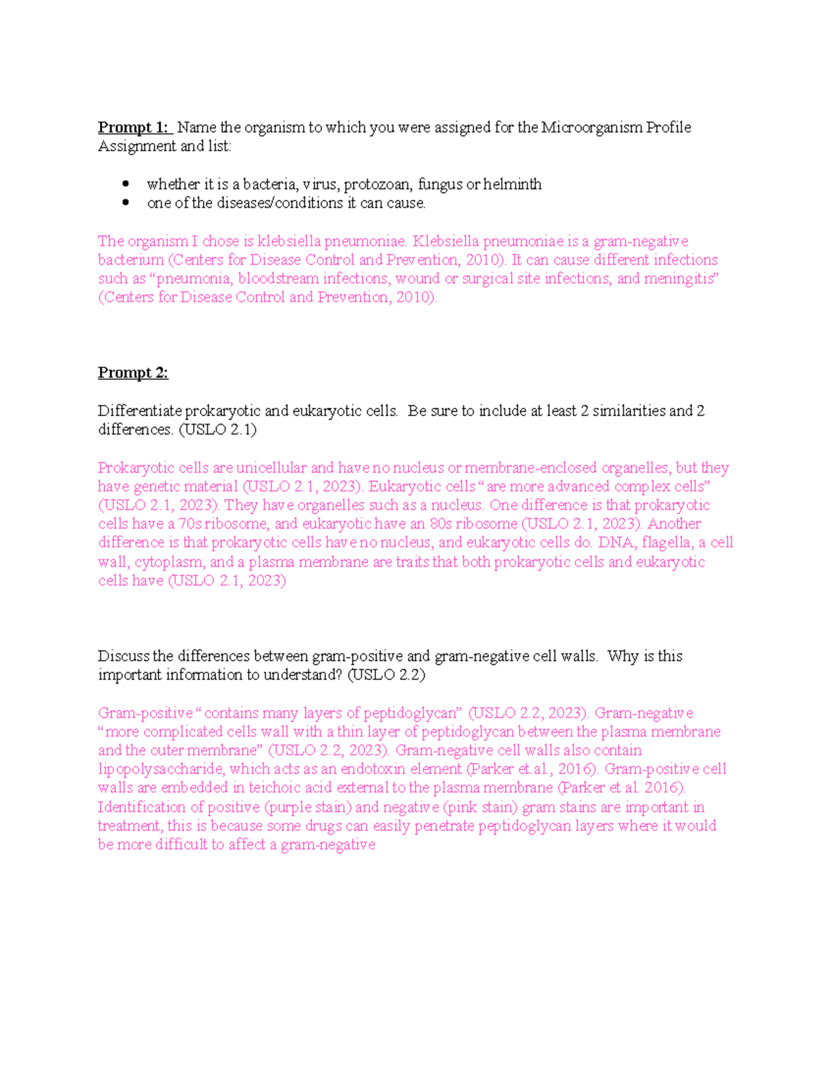 Micro BIO2100 wk2 Discussion - Reflection on Microorganisms and Cells ...
