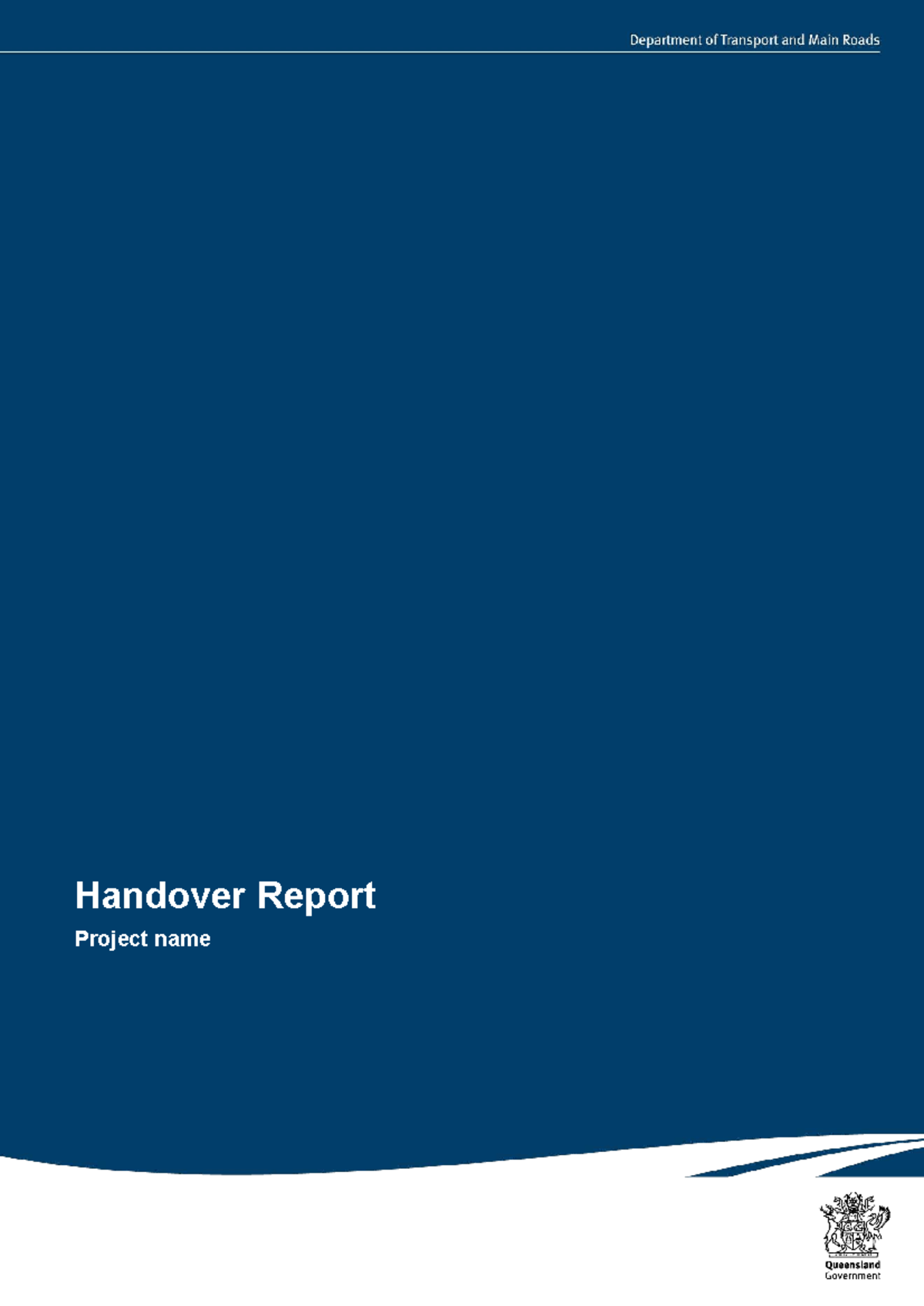 Handover Report: Project Overview and Completion Details - Studocu
