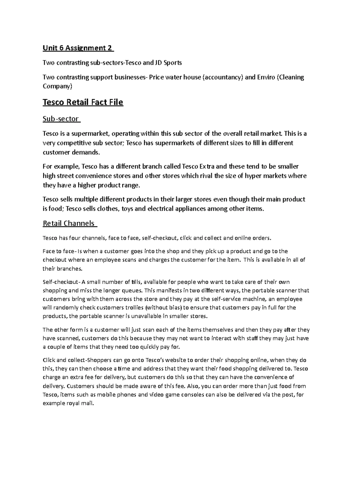 Unit 16 Visual Merchandising Assignment 1 Task 1 - Unit 16 - Studocu