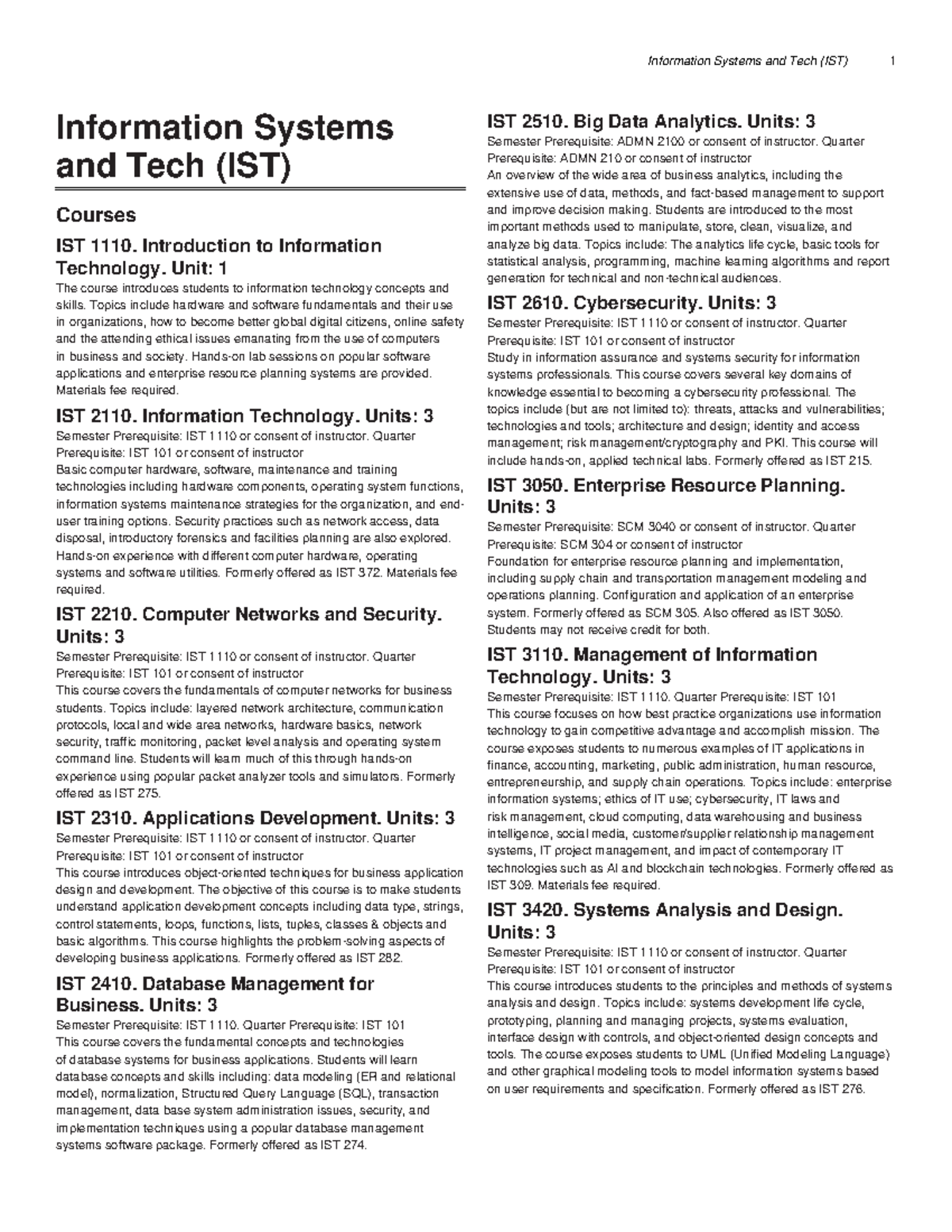 IST-Courses - Cousre material - Information Systems and Tech (IST ...