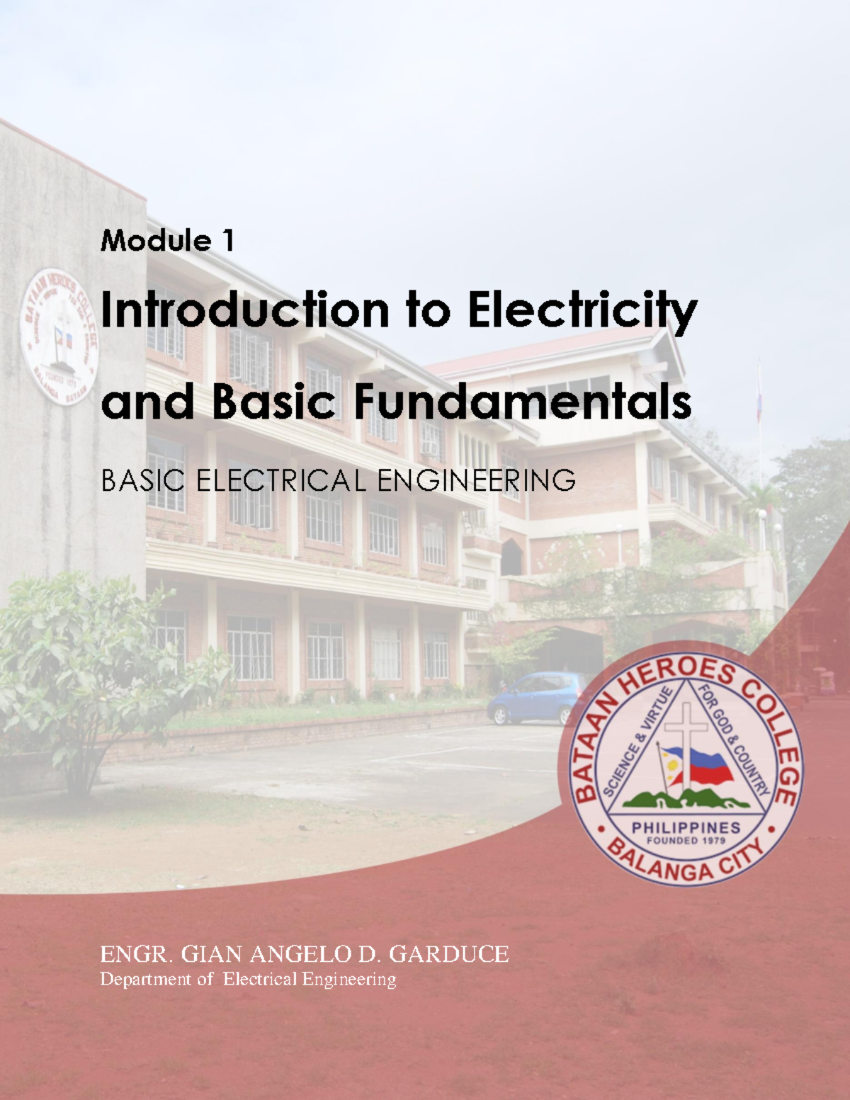 Module 1: Introduction to Electricity & Basic Fundamentals (ENGR101 ...